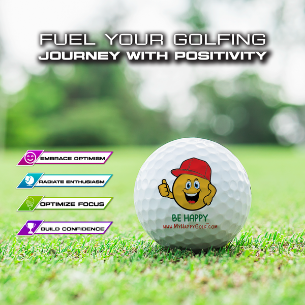 Smiley Face Golf Balls Gift Set | Pack of 3 | - My Happy Golf