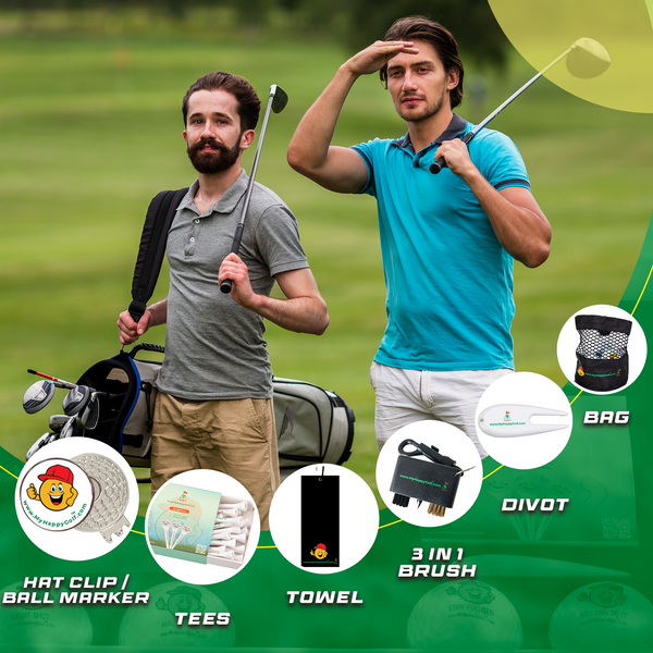 8 Golf Balls & Bonus Items - My Happy Golf Store